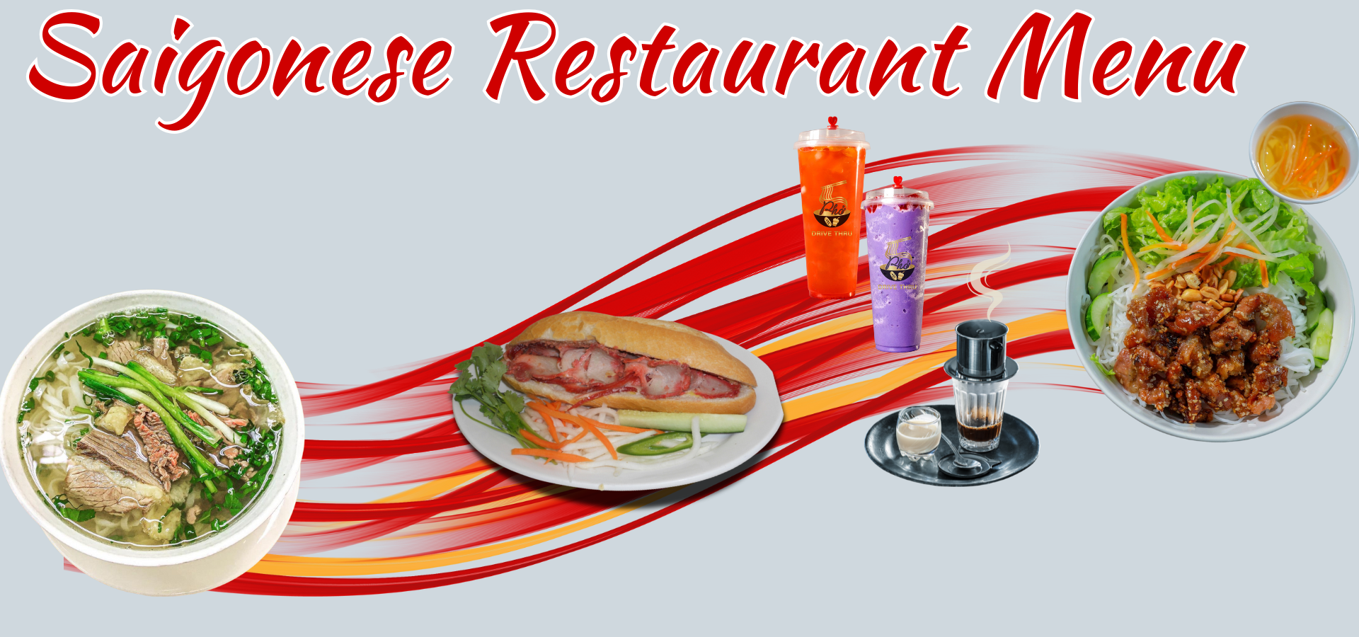 menu – Pho – Banh mi Saigonese